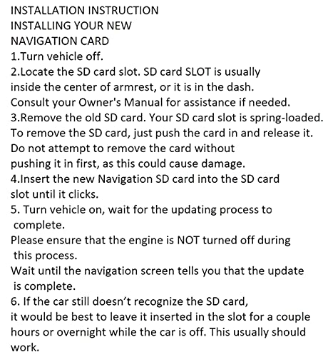 86271-0E074 Latest Version Navigation upd.e Micro SD Card, Compatible with Toyota. USA/CAN
