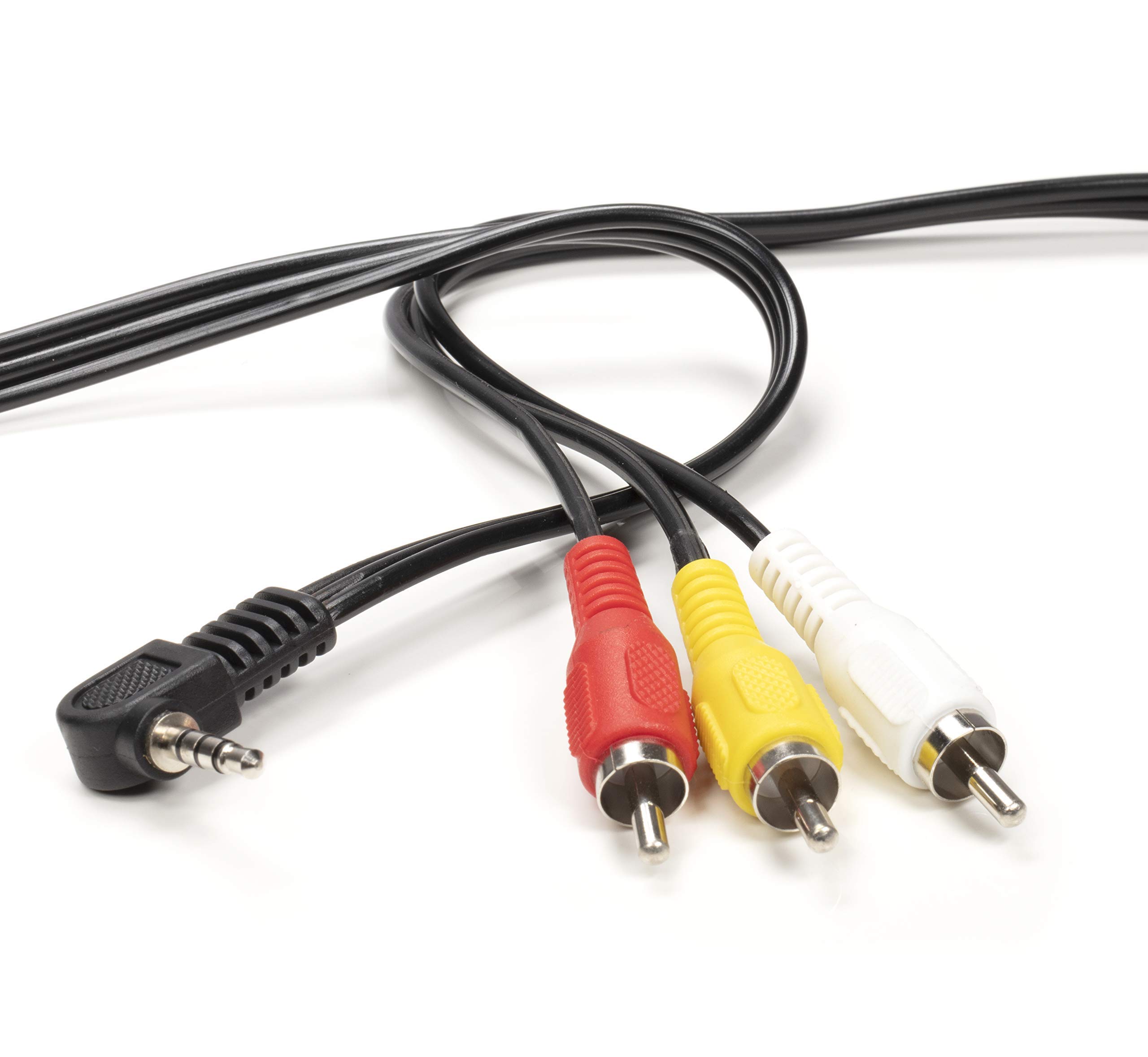 THE CIMPLE CO 3.5mm Male Jack to RCA Male Video and Audio Cable - Compatible with Roku and Tivo - NOT for Cameras - Composite Video Cable Connector (Red White Yellow) - 6 Feet