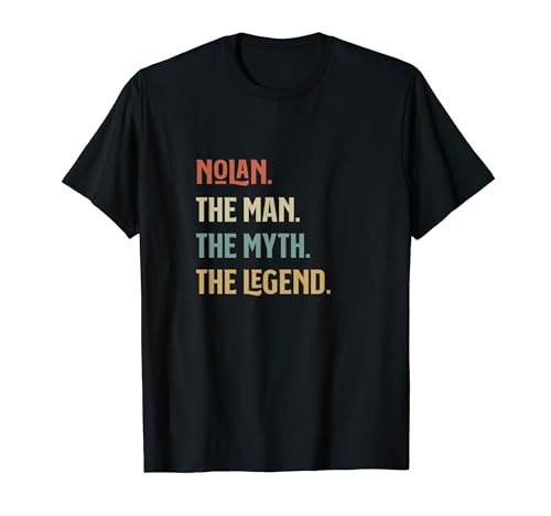 The Name Is Nolan The Man The Myth And The Legend Gift T-Shirt