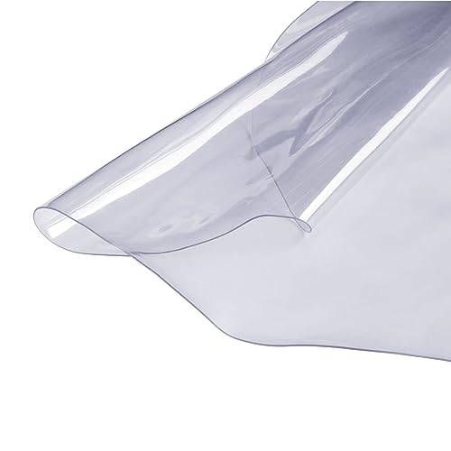 VEVOR Clear Table Cover Protector, 42 inch/1068 mm Round Table Cover, 1.5 mm Thick PVC Plastic Tablecloth, Waterproof Desktop Protector for Writing Desk, Coffee Table, Dining Room Table