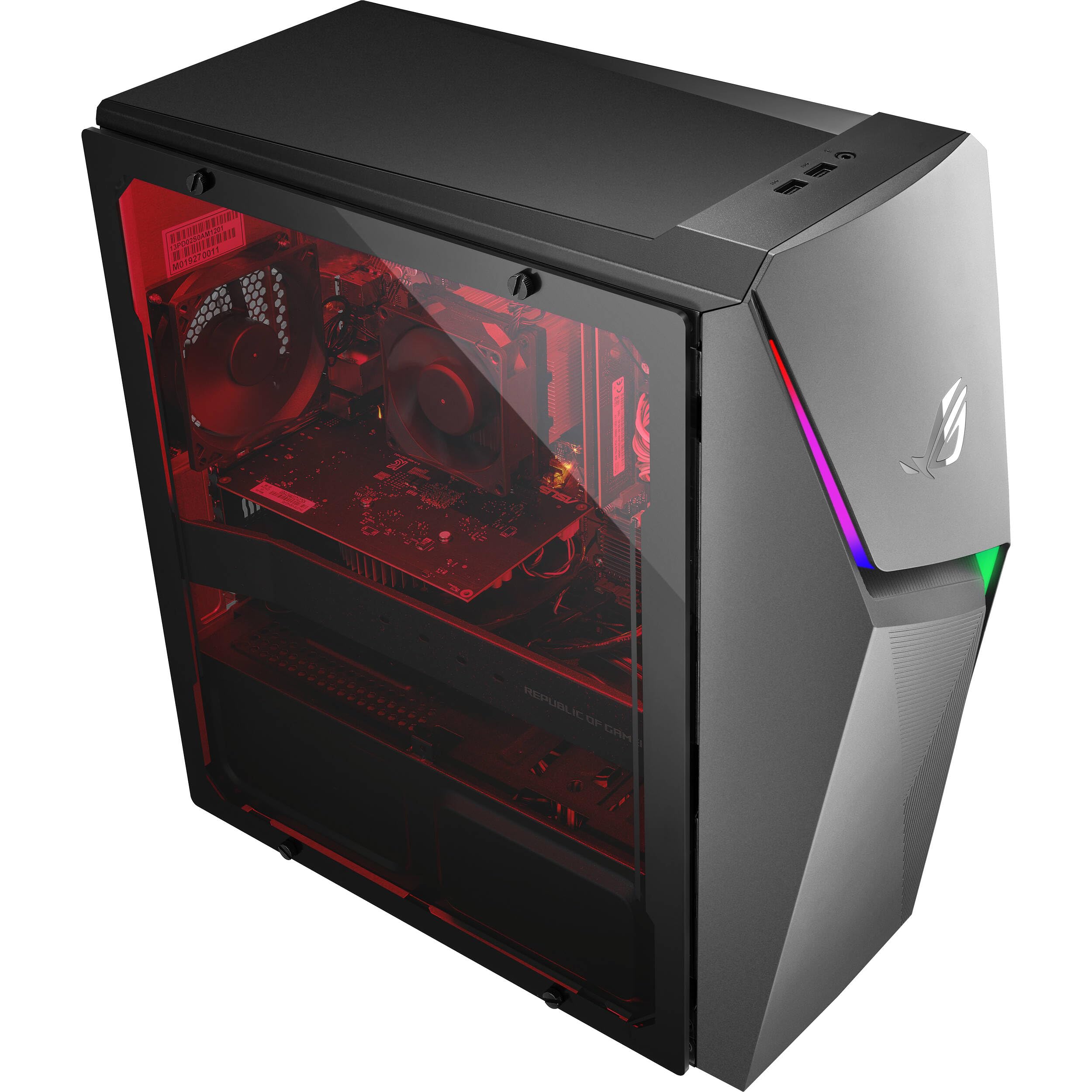 ASUS GL10DH-PH552 Gaming & Entertainment Desktop PC (AMD Ryzen 5 3400G 4-Core, GeForce GTX 1650, 64GB RAM, 512GB PCIe SSD, WiFi, USB 3.2, HDMI, Bluetooth, Win 11 Pro) Refurbished