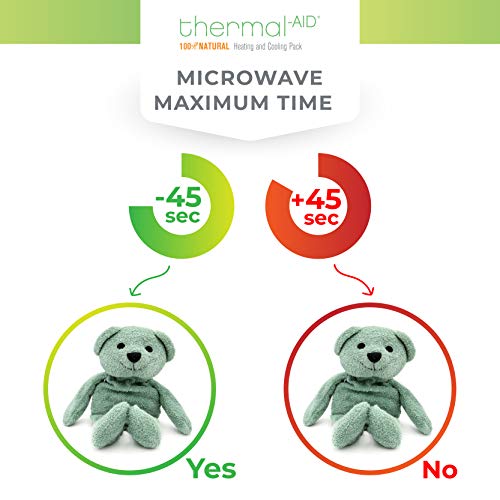 Thermal-Aid Zoo β Hunter The Green Bear β Kids Hot and Cold Pain Relief Heating Pad Microwavable Stuffed Animal and Cooling Pad β Easy Wash, Natural Sleep Aid β Pregnancy Must-Haves for Baby