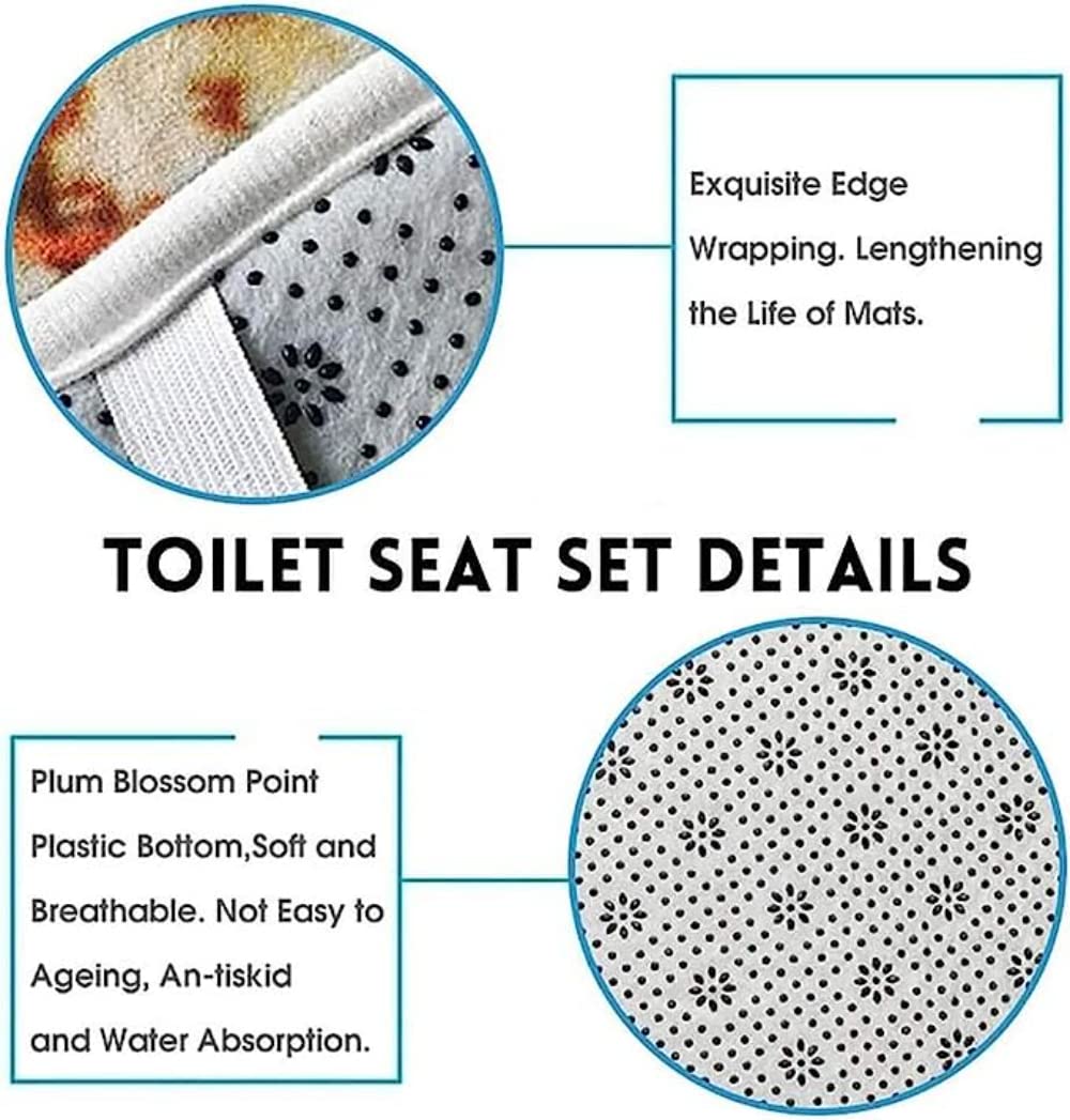 4 Piece Anime Shower Curtain Sets with Non-Slip Rug,Toilet Lid Cover and Absorbent Carpet Bath Mat,Durable Waterproof Fabric Shower Curtain with 12 Hooks for Bathroom 70.8" 70.8" (A3, Small)