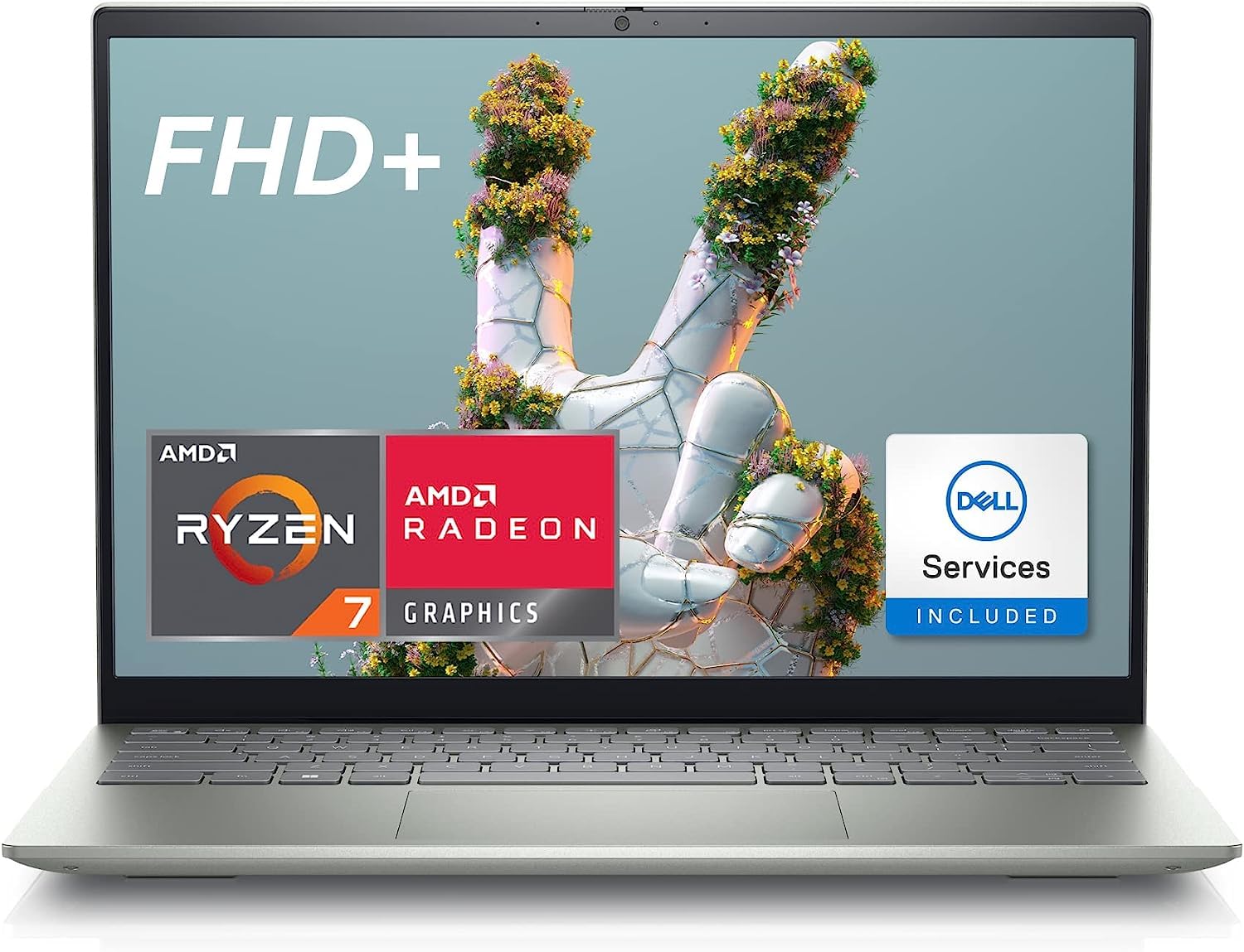 DELL 2023 Inspiron 14 Business Laptop, 14" FHD Display, AMD Ryzen 7 5825U(Beats i7-1185G7), Backlit Keyboard, HDMI,USB-C, BT,WiFi,Windows 11 Pro,Pebble Green (16G RAM | 1TB SSD)