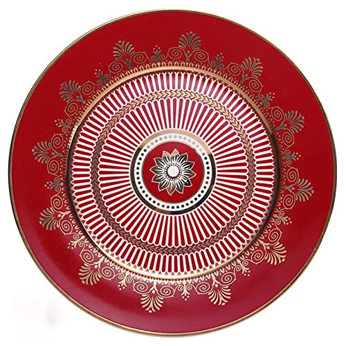 KOWMcp Dinner Plates Model Room Table Decoration Bone Porcelain Plate Knife Fork Restaurant Steak Dish Coffee Cup Dishes