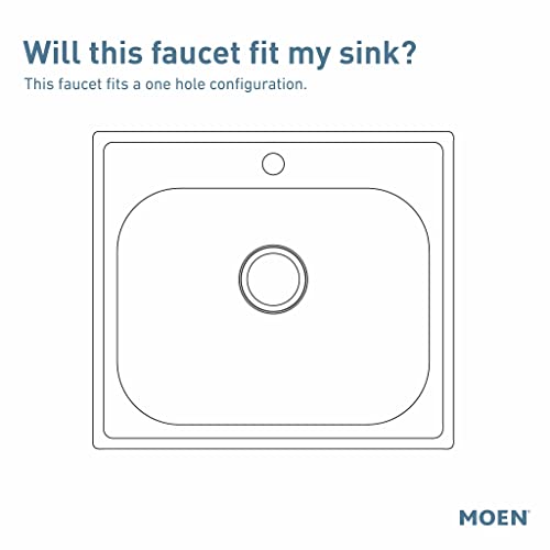 Moen 7622SRS CIA Pulldown Kitchen Faucet with Power Boost with Optional Chrome Accents, Spot Resist Stainless
