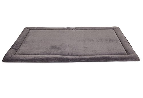 Petmate Aspen Pet Rectangular Kennel Mat, Dark Gray, for 40' Crates
