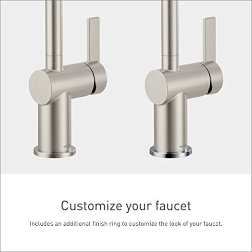 Moen 7622SRS CIA Pulldown Kitchen Faucet with Power Boost with Optional Chrome Accents, Spot Resist Stainless