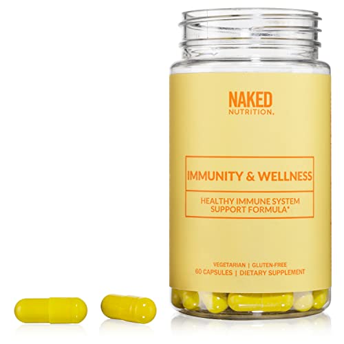 Naked Immunity & Wellness β Immune Support Supplement β Immunity Booster for Enhanced Health β Gluten-Free and Vegetarian Immune Defense Blend β 60 Capsules