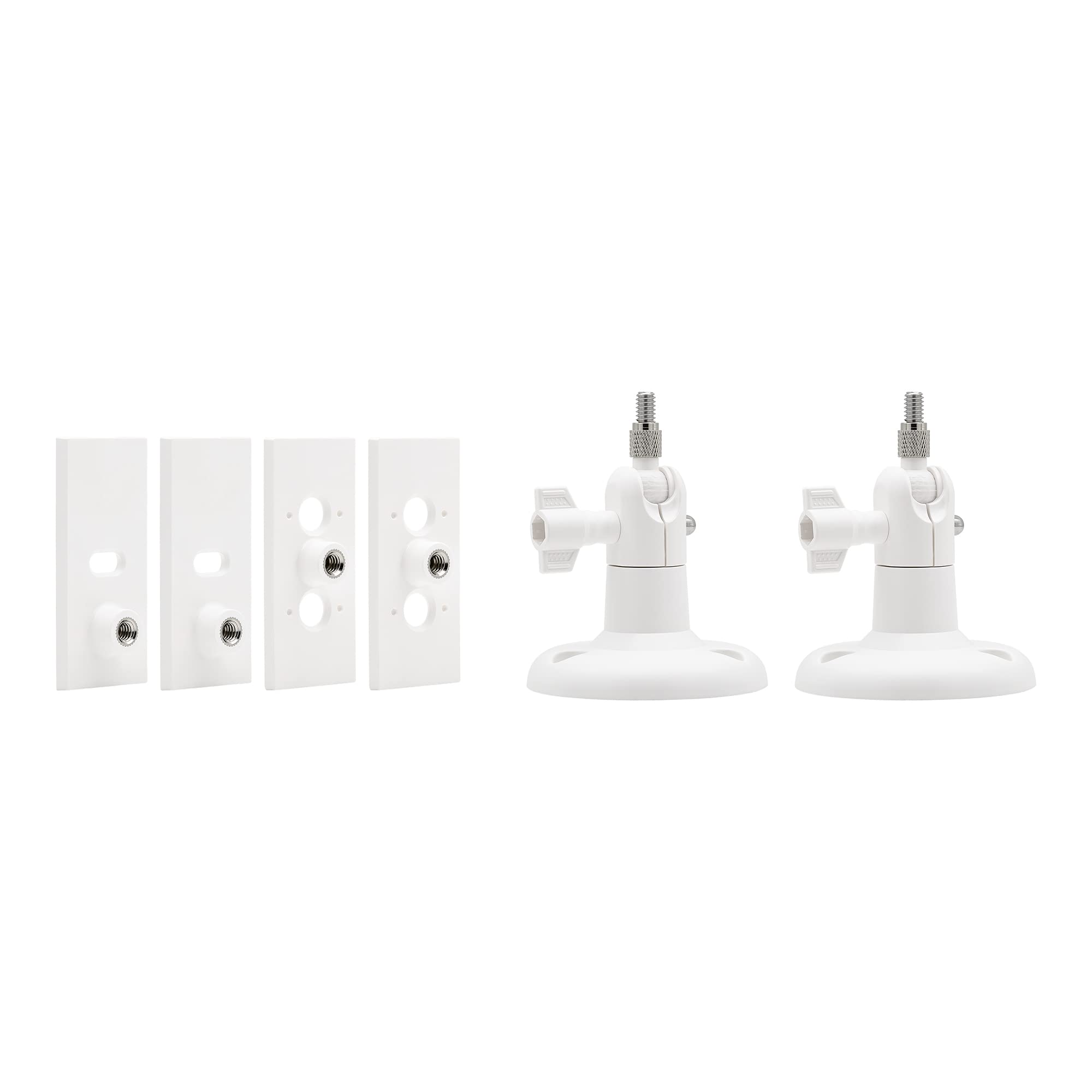 Holicfun Indoor Outdoor Adjustable Wall Mount for Ring Cameras (2-Pack, White)