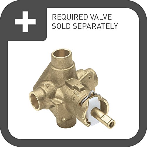 Moen Brantford Oil Rubbed Bronze Posi-Temp Tub and Shower Trim Kit, including 8-Inch Eco-Performance Rainshower, Valve Required, T2253EPORB