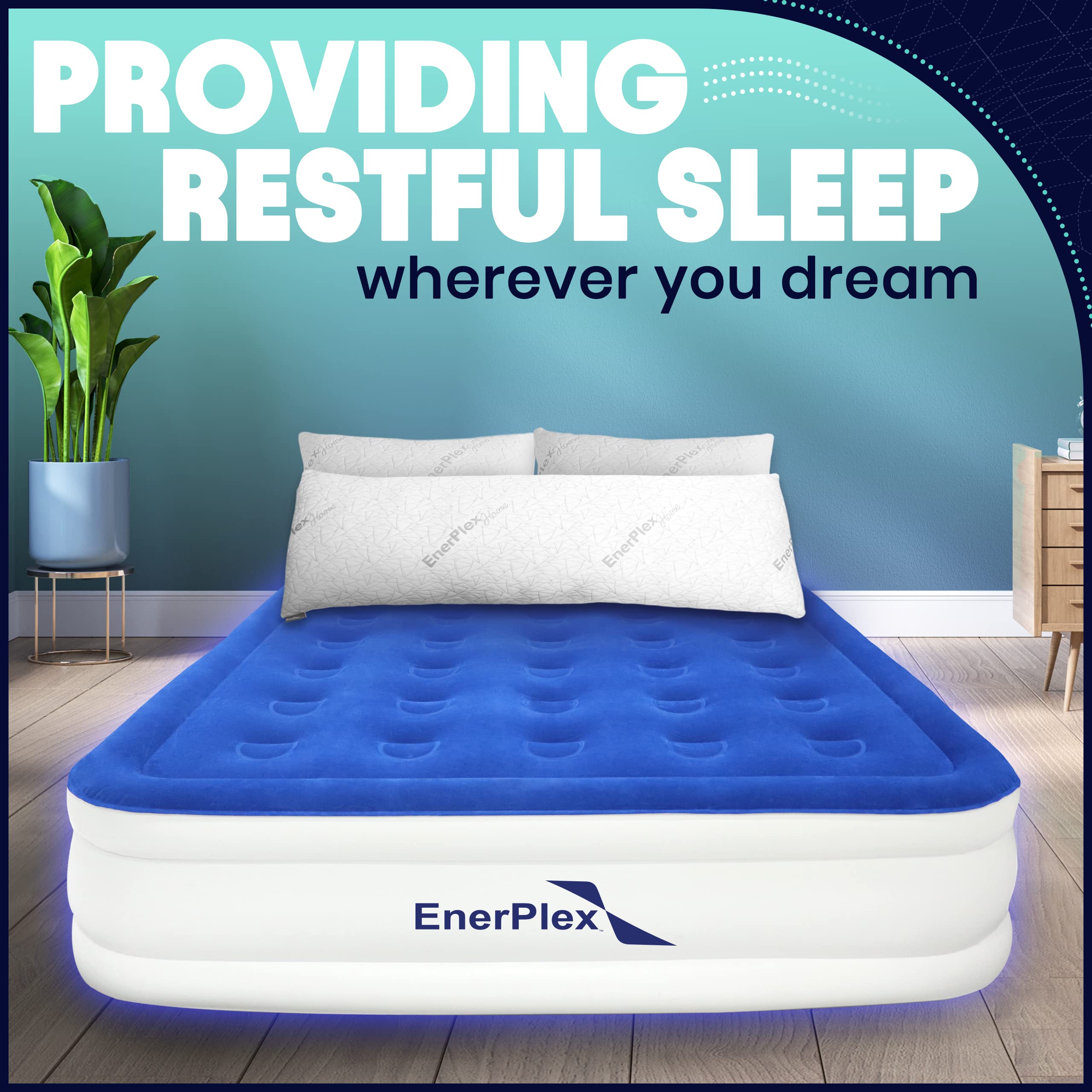 EnerPlex Memory Foam Pillows - Pack of 1 Adjustable, CertiPUR-US Certified King Size Pillows for Sleeping w/Extra Foam & Removable Viscose of Bamboo Cover - Machine Washable Firm Pillow