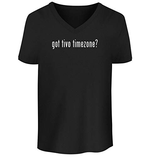 BH Cool Designs got tivo timezone? - Men's Soft & Comfortable V-Neck T-Shirt, Black, Large