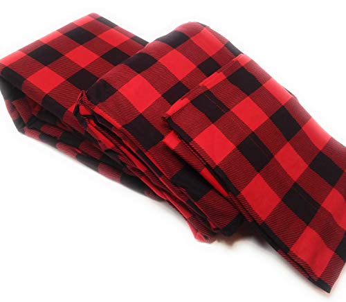 Mainstays Flannel Sheet Set Queen, Red Plaid