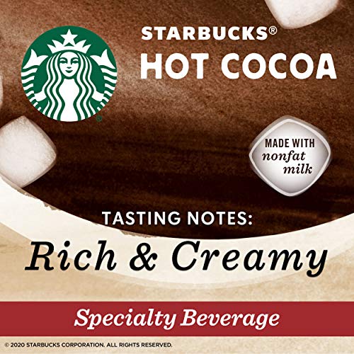 Starbucks Hot Cocoa K-Cup Coffee Pods β Hot Cocoa for Keurig Brewers β 6 boxes (60 pods total)
