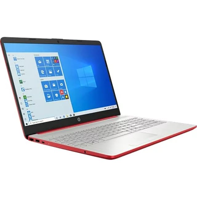 HP 15-DW000 2022 Business Laptop 15.6" HD 1366x768 4-Core Pentium Silver N5030 16GB DDR4 512GB SSD Intel UHD Graphics Wi-Fi 5 Windows 11 Pro Scarlet Red w/ONT 32GB USB