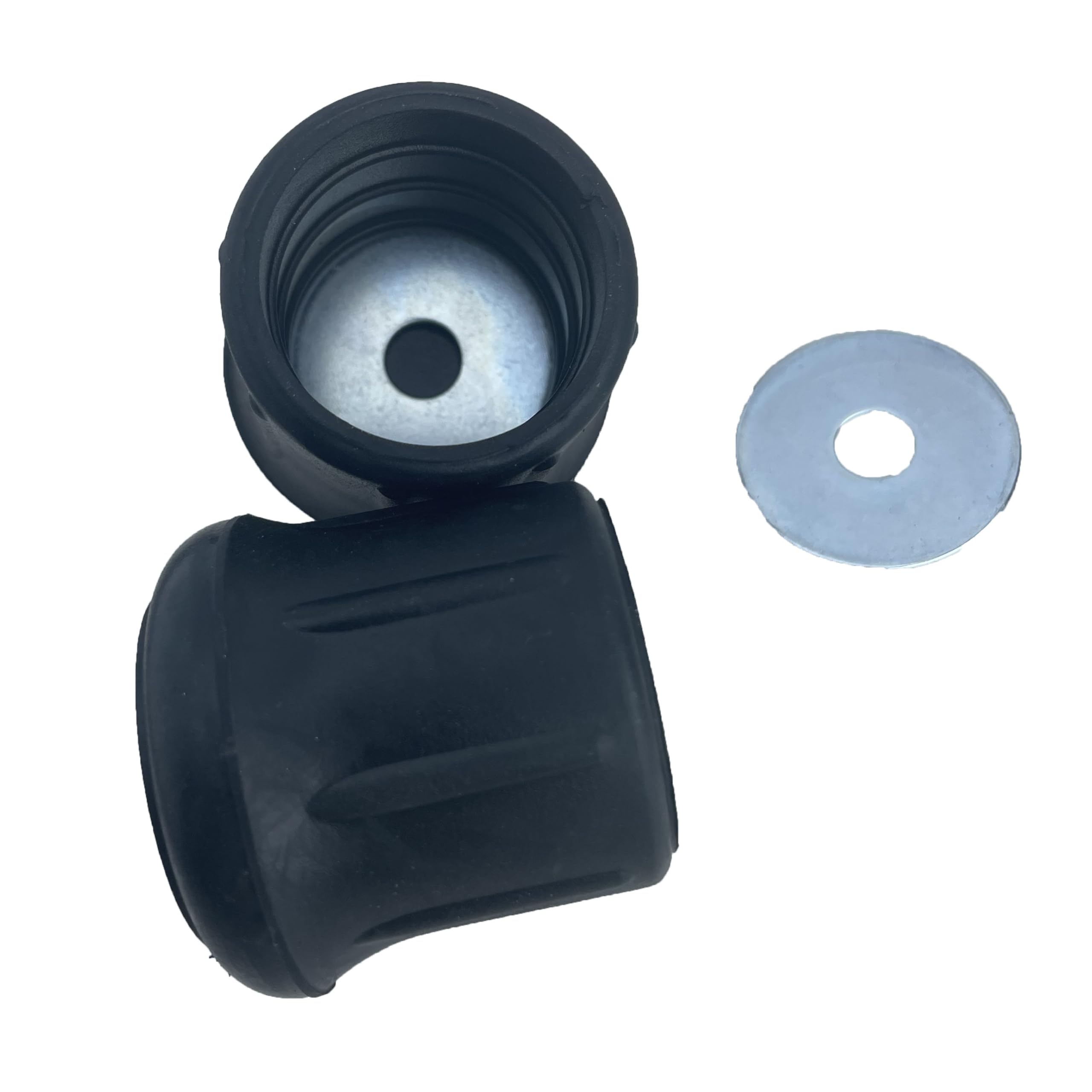 2 Pack Steel Reinforced 1-1/4" Rubber Tips- Cane, Crutch or Chair CTR-1.250-B
