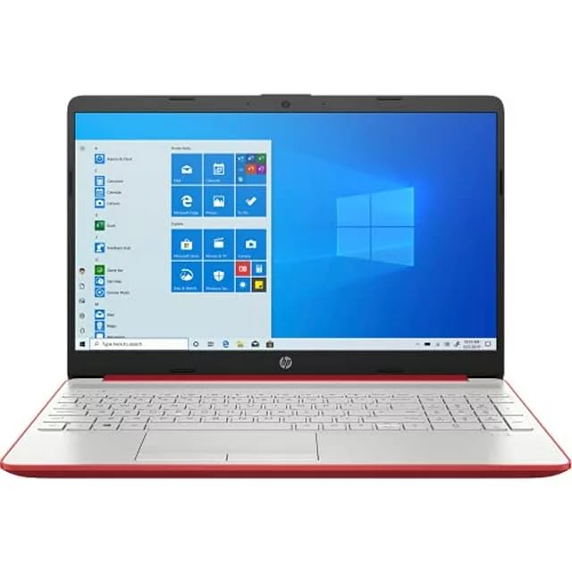 HP 15-DW000 2022 Business Laptop 15.6" HD 1366x768 4-Core Pentium Silver N5030 16GB DDR4 512GB SSD Intel UHD Graphics Wi-Fi 5 Windows 11 Pro Scarlet Red w/ONT 32GB USB