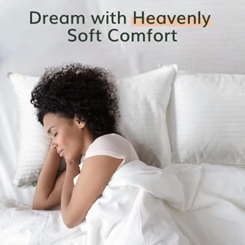 Premium King Size Bed Pillows - Set of 2, 20"x36", Cooling Hotel Quality, Down Alternative, Medium Firm Support, Ideal Gift for Back & Side Sleepers