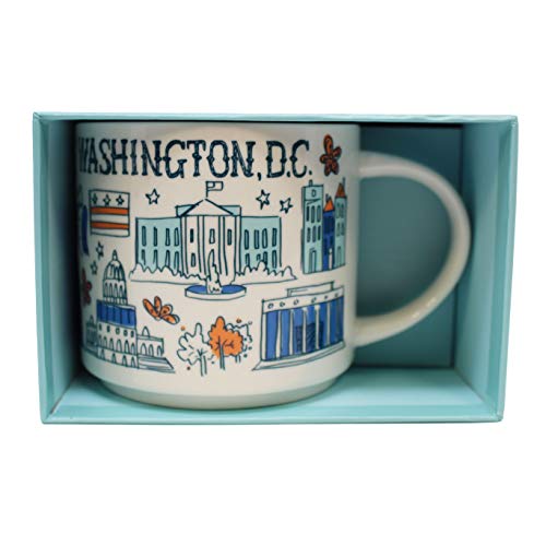 Starbucks Coffee 2018, Been There Series, Washington DC Mug, 14-Ounce with Gift Box
