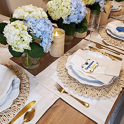 CLAYNIX 24" Width Square Cane Webbing- 24" x 5 Ft Sheet - Rattan Cane Webbing Roll -Caning Material for Chairs, Cabinet, Door -Open Weave Wicker Woven Rattan Sheets - Cane Fabric(5 FEET)