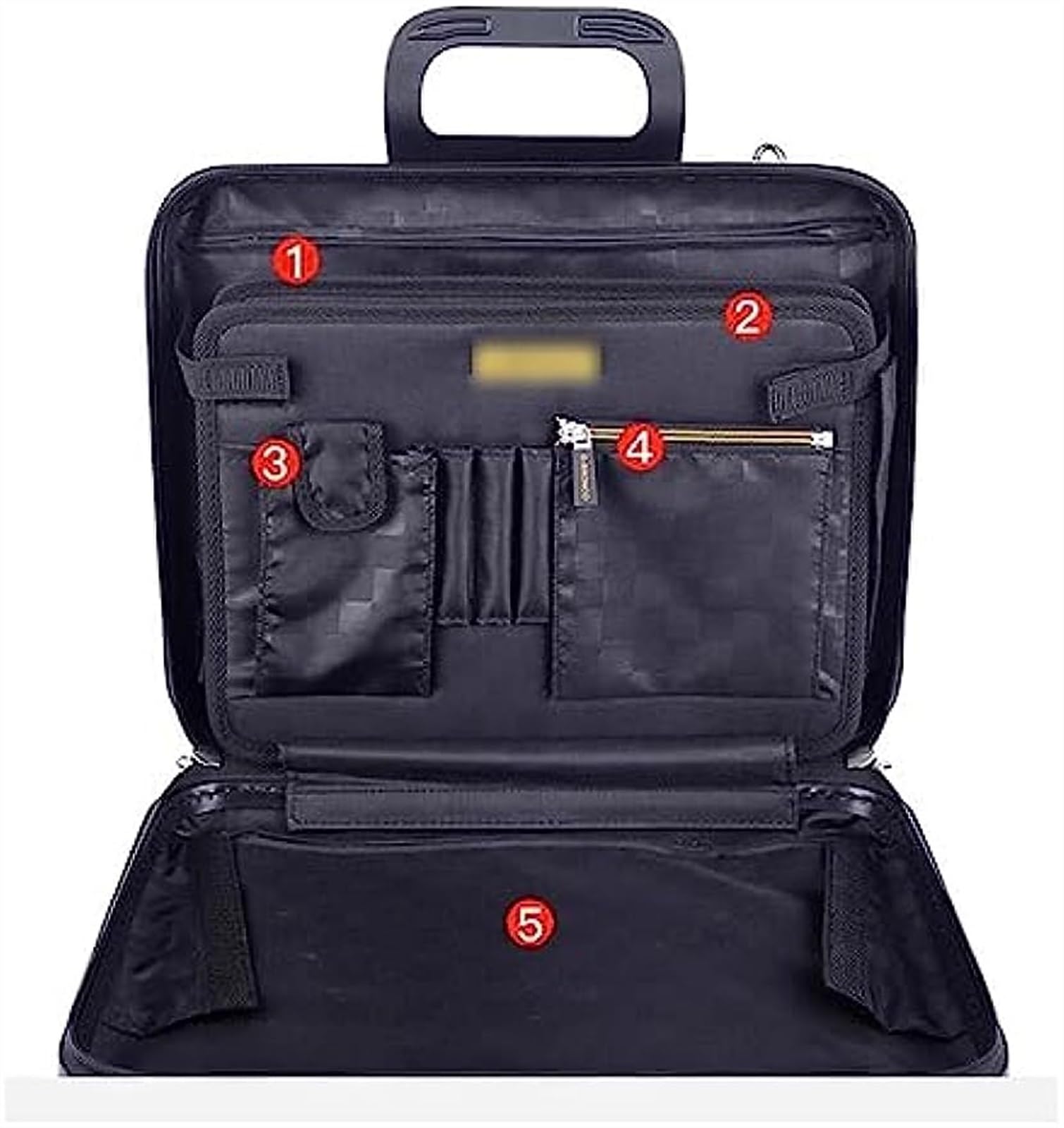 Metal Briefcase Tote Computer Case Bag Business Slim Shoulder Documentation Office Lawyer Briefcase (Color: Silver) (Color : Silver, Size : 13.3in)