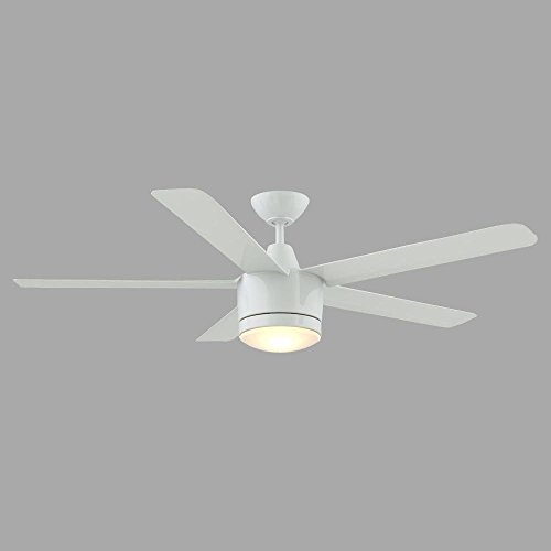 Hampton Bay Merwry 52 In. LED Indoor White Ceiling Fan