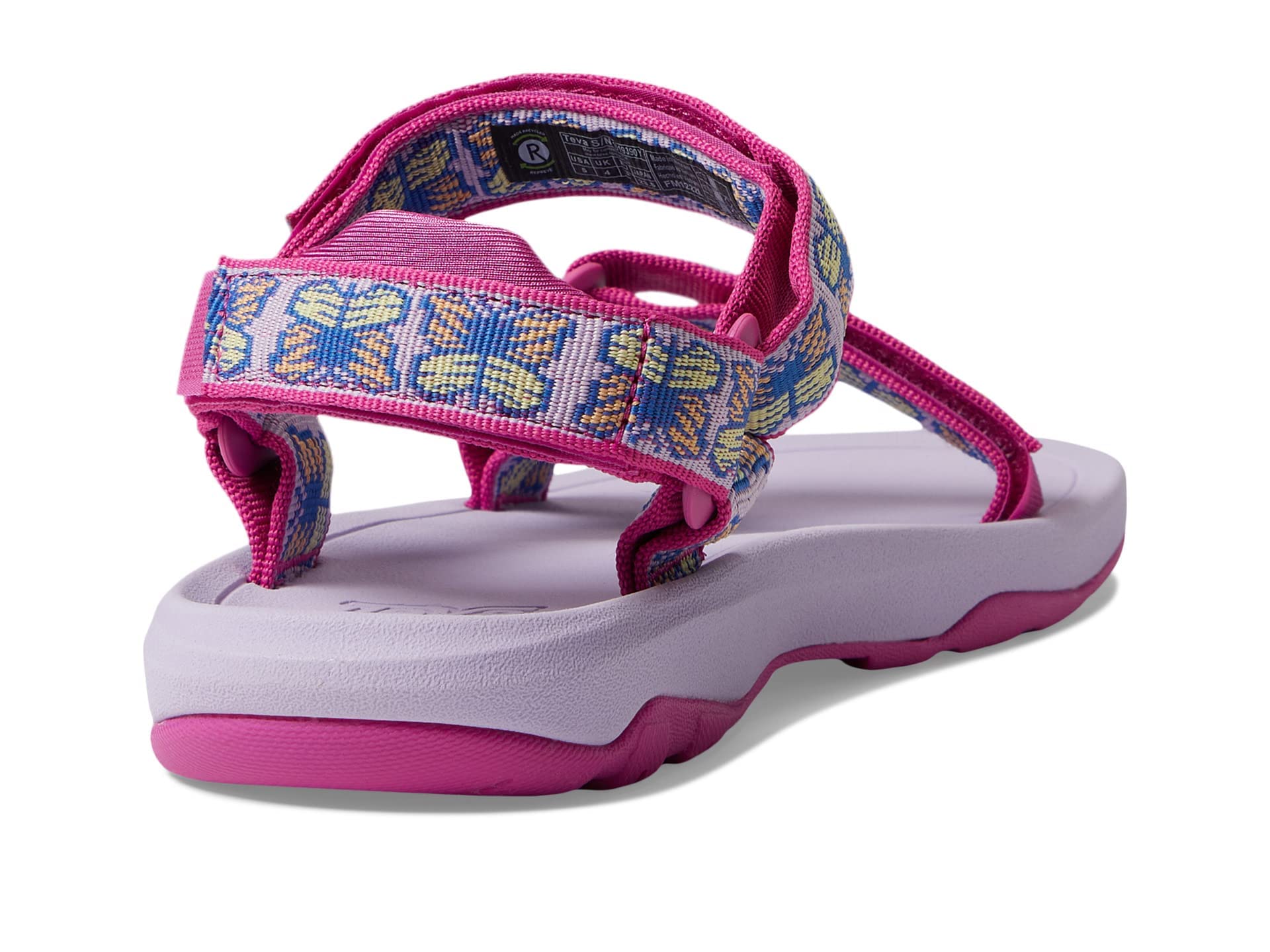 Teva Hurricane XLT 2 Sandal, Butterfly Pastel Lilac, 3 US Unisex Little Kid