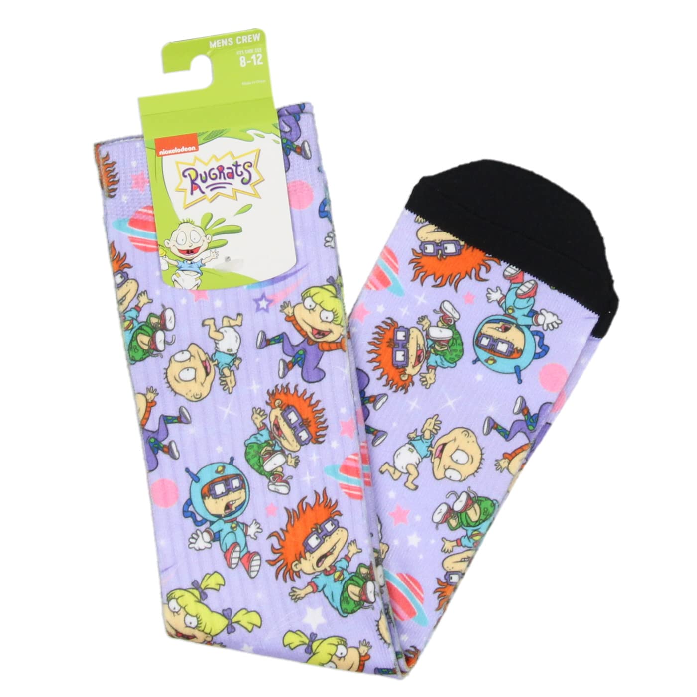 Bioworld Rugrats Chibi Character Design Sublimation Crew Socks For Men Women