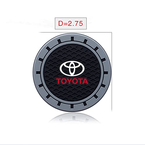 Car Coasters, Car Cup Holder Coaster for Toyota Avalon Camry Prius Avalon Corolla RAV4 Highlander, Anti Slip Car Coasters for Cup Holders, Car Interior Accessories, 2 PCS