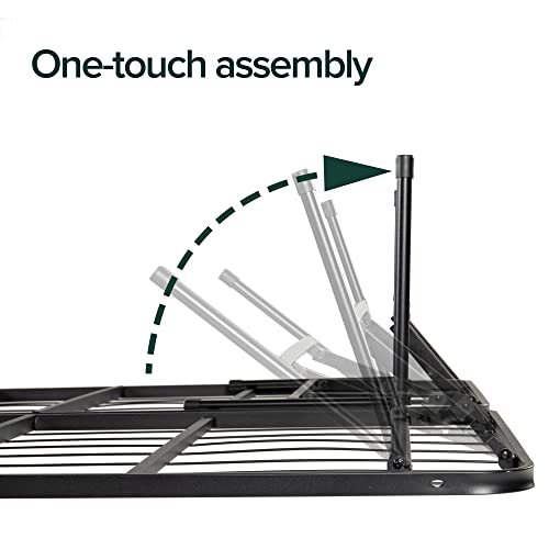 ZINUS SmartBase Mattress Foundation with Headboard / 14 Inch Metal Platform Bed Frame / No Box Spring Needed / Sturdy Steel Frame / Adjustable Headboard Height, Queen