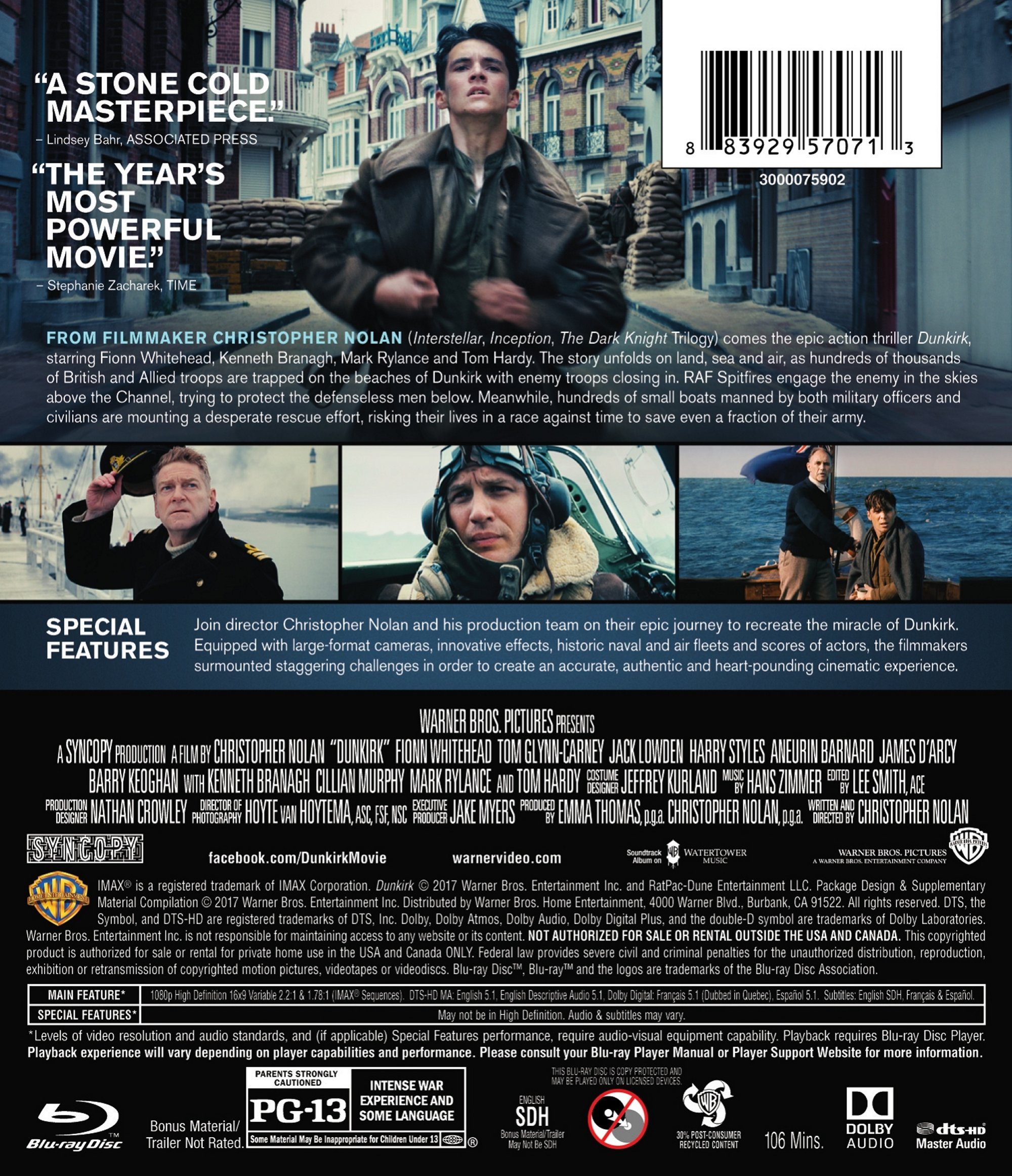 Dunkirk (Blu-ray) (BD)