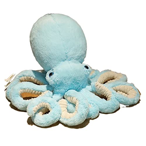 Uongfi Sleep Home Accessories Lovely Simulation Octopus Plush Stuffed Toy Soft Animal Cute Animal Doll Gifts (Color : Blue, Height : 65cm)