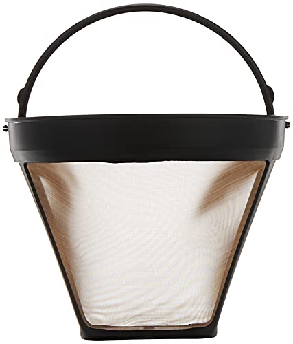 Braun Gold Tone Permanent Coffee Filter, Reusable #4 Cone Shaped, No Paper Filter Needed, Fits Coffee Makers Series 7 & Series 9, BRSC002 ,Black