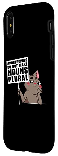 iPhone X/XS Apostrophes Don't Make Nouns Plural Funny English Teacher Case