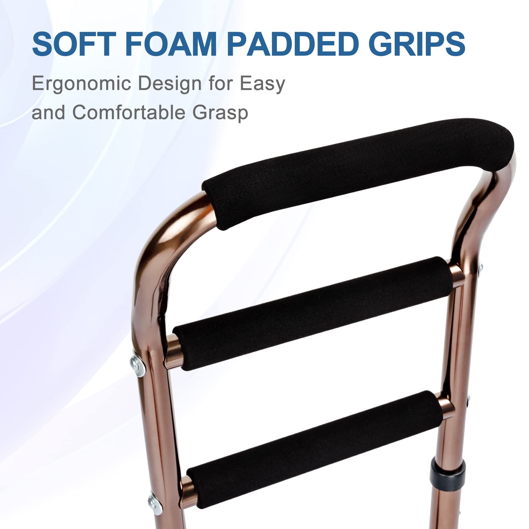 HEPO Chair Lift Assist Devices for Seniors with Multiple Handles, Height Adjustable Chair Stand Assist with Storage Pocket for Elderly Rise from Seated Position, Bed, Couch, Recliner Chair
