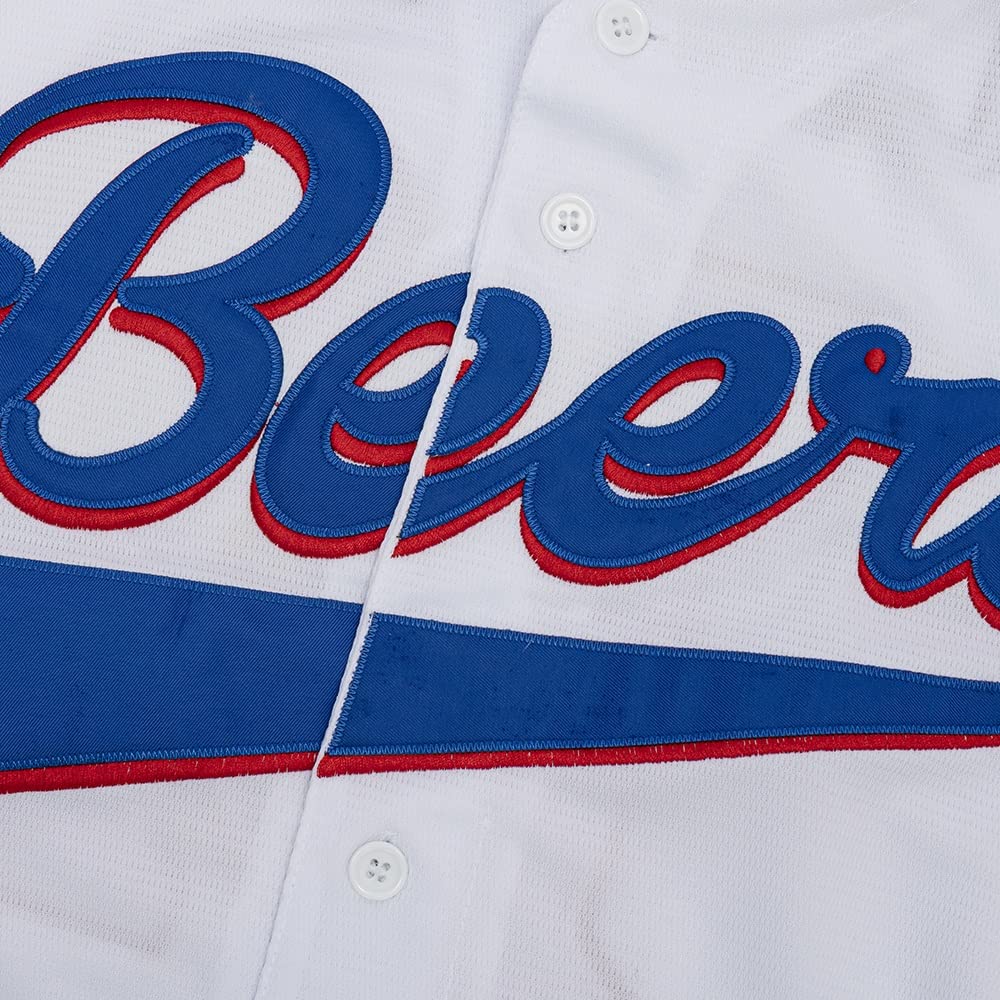 Stitched Doug Remer Beers Jersey Joe Cooper 44# 17# Movie Baseball Jerseys for Mens Size S-3XL (44,X-Large)