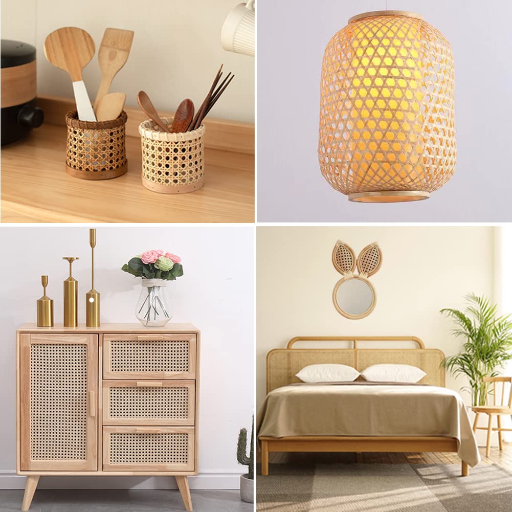 18" Widthx3.3 Feet Open Natural Rattan Webbing Cane Webbing Roll Sheet Supplies Kit,Rattan Cane Caning Material Roll Sheet, Ratan Cane Mesh Fabric,Cane Woven Weave for Chairs Furniture Caning Projects