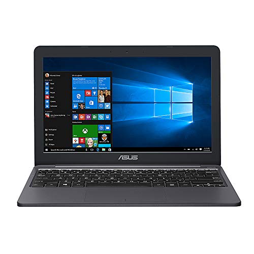 ASUS VivoBook E12 Thin and Light Business Laptop 11.6 inch HD Display Intel Celeron N3350 4GB RAM 64GB eMMC + 128GB SD Card Intel HD Graphics 500 HDMI Office365(1-Year) Win10Pro + USB-C Adapter