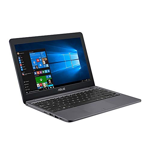 ASUS VivoBook E12 Thin and Light Business Laptop 11.6 inch HD Display Intel Celeron N3350 4GB RAM 64GB eMMC + 128GB SD Card Intel HD Graphics 500 HDMI Office365(1-Year) Win10Pro + USB-C Adapter