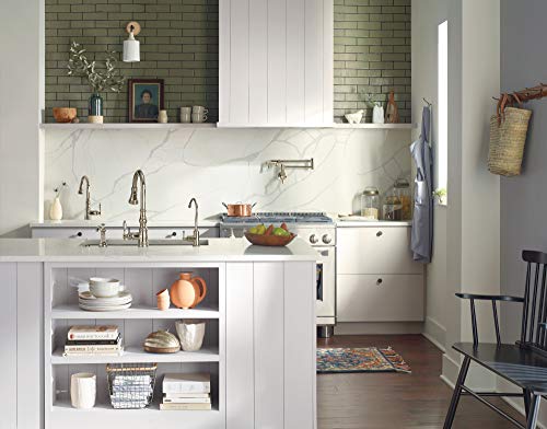 Moen S3945NL Traditional Deck Mounted Kitchen Soap Dispenser with Above the Sink Refillable Bottle, Polished Nickel
