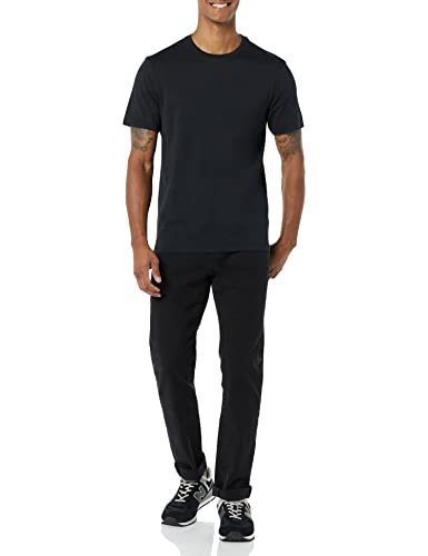 Amazon Essentials Men's Short Sleeve T-Shirts, Slim-Fit, Crewneck, Pack of 2, Black/Charcoal Heather, XX-Large