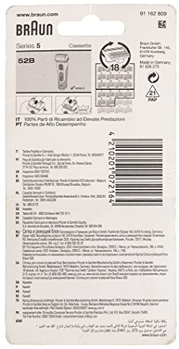 Replacement Heads by Braun Series 5 52B Cassette