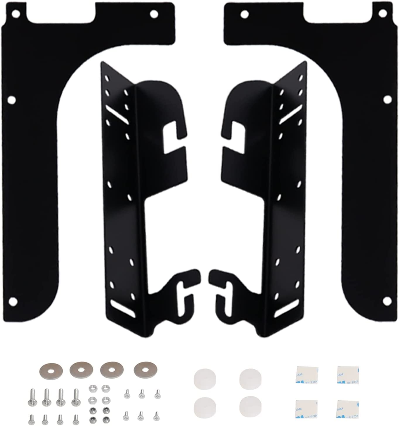 Wadoy 5WB-DMKIT Door Mount Kit, Pull Out Door Mounting Kit for 5WB1 5WB2 5CW2 Organizer Basket Series Cabinet Organizers, Kitchen Cabinet Pull Out Wire Baskets, Waste Containers(Black)