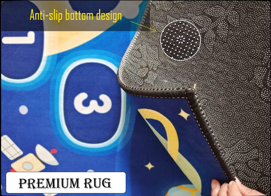 Dark & Neon 80s Arcade Carpet - Space Invaders NES Game 8bit, Customizable Area Rug, Living Room Full Size (5x8, 4x6, 3x5), Arcade Decor, Gaming Player Gift, Video Game