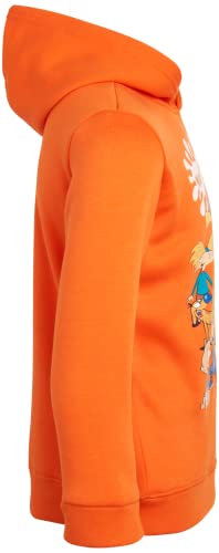 Nickelodeon Boy's Hoodie Sweatshirt - SpongeBob, Thomas & Friends Tank Engine, Rugrats, Boys Sweatshirt (2T-7), Size 5, Rugrats Orange
