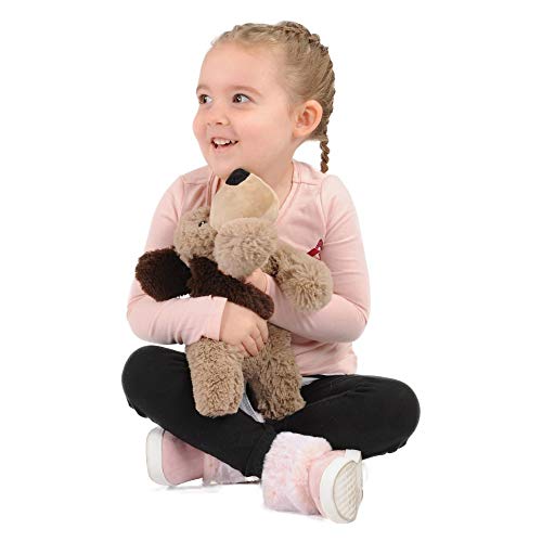 Brown Dog Warmies - Cozy Plush Heatable Lavender Scented Stuffed Animal
