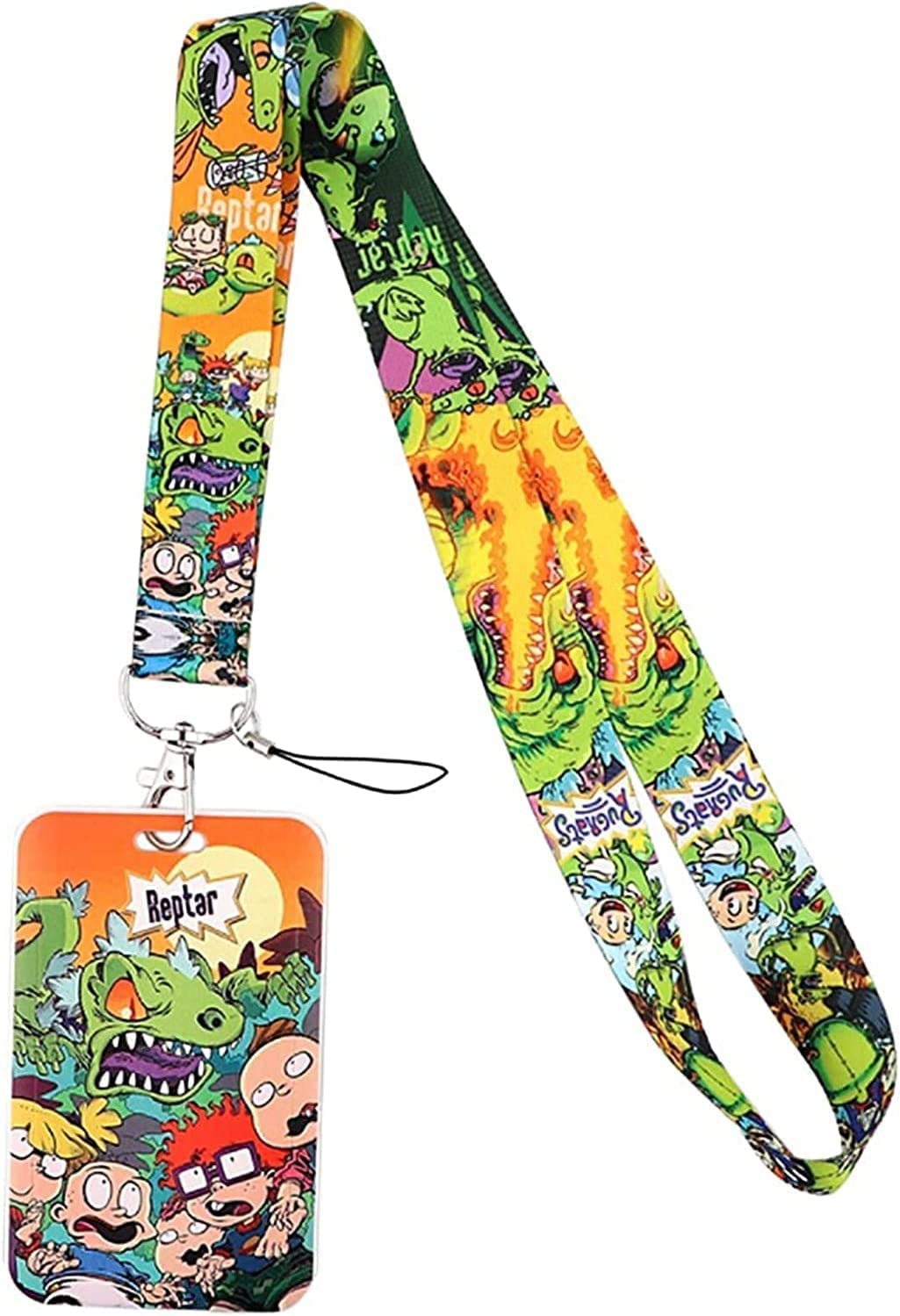 Tommy Chucky Phil and Lil Angelica Characters Themed Lanyard w/ID Holder Keychain