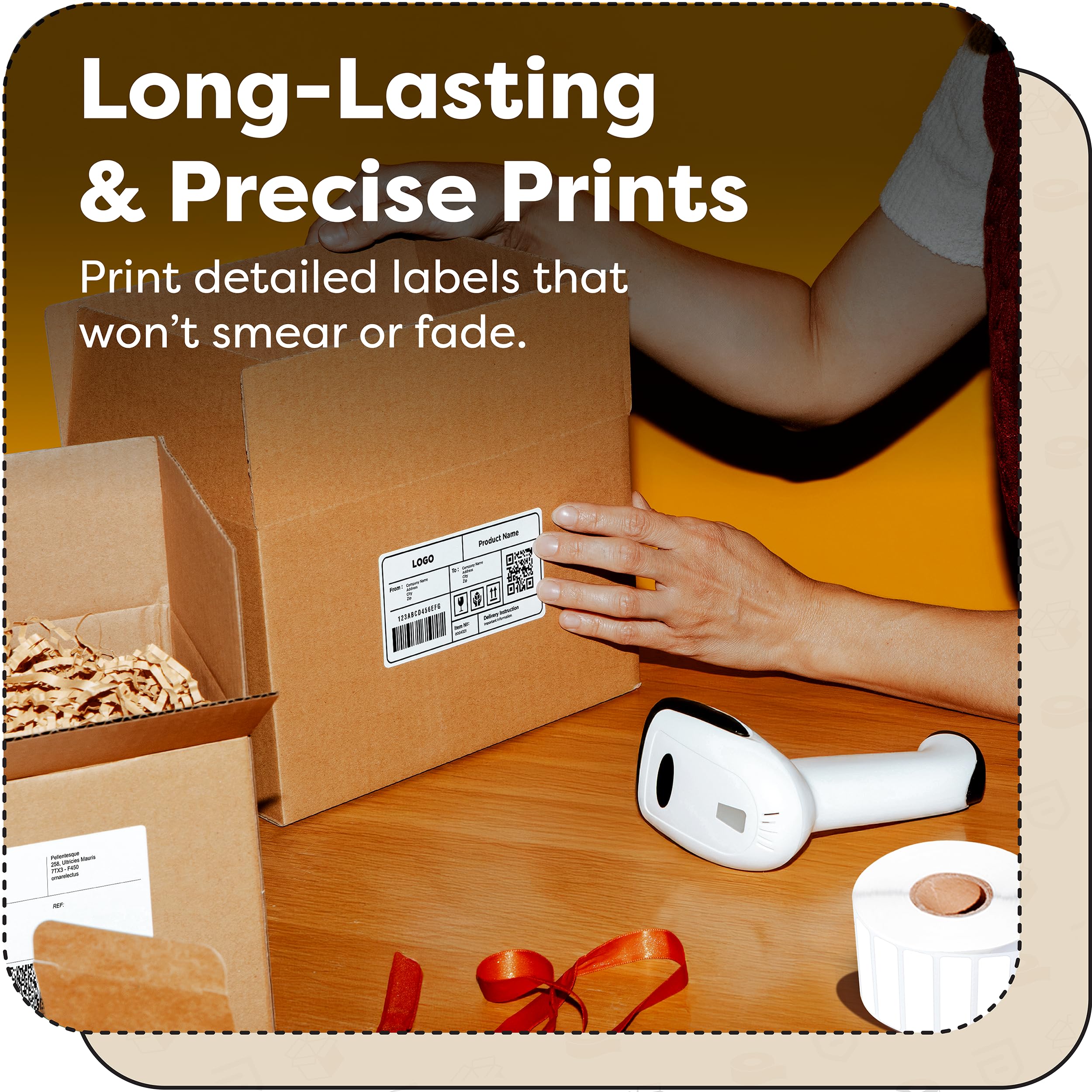 Aegis Adhesives - 2β X 1β Direct Thermal Labels for UPC Barcodes, Address, Perforated & Compatible with Rollo, Zebra, & Other Desktop Label Printers (12 Rolls, 1300/Roll)