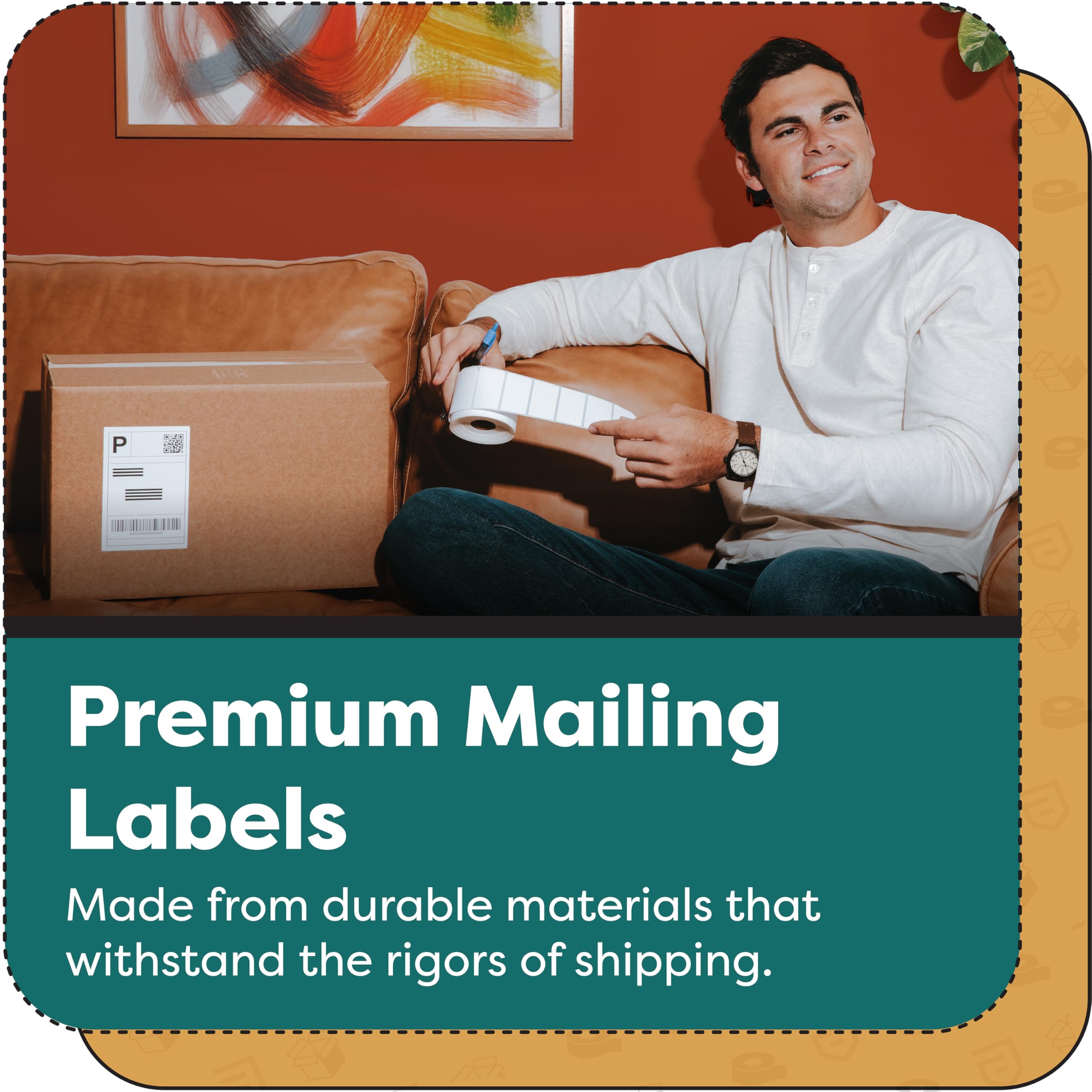 Aegis Adhesives - 2β X 1β Direct Thermal Labels for UPC Barcodes, Address, Perforated & Compatible with Rollo, Zebra, & Other Desktop Label Printers (12 Rolls, 1300/Roll)